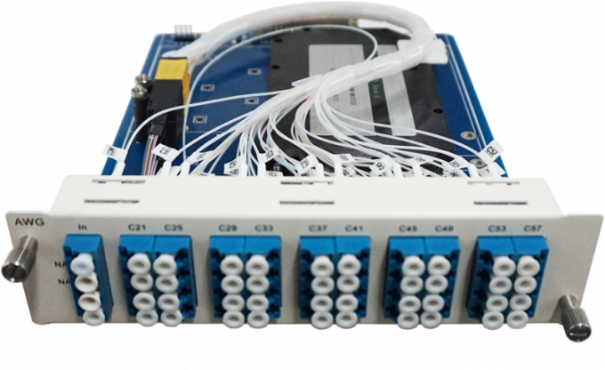 Optics 40 Channel DWDM Mux Demux AAWG Modules 100Ghz C21-C60 For Data ...
