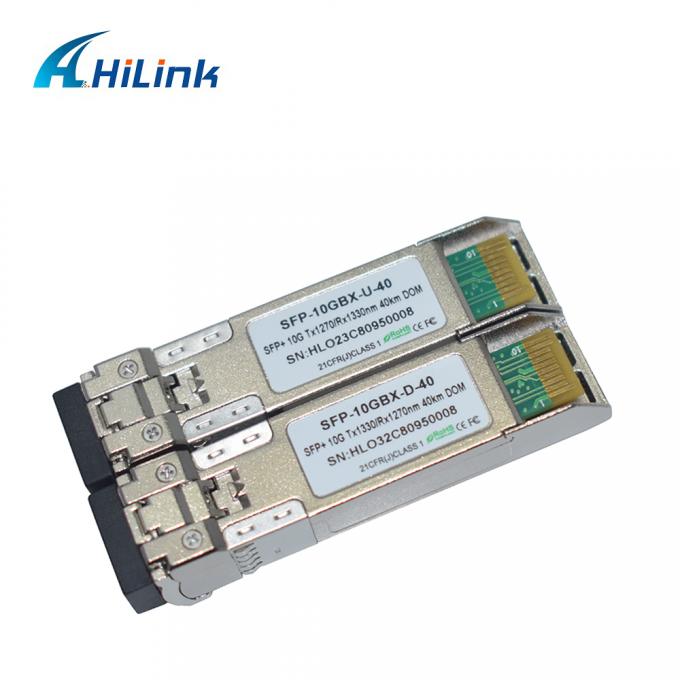 GBIC 10G BIDI WDM SFP+ Transceiver Module 40KM 1270/1330nm LC Optical ...