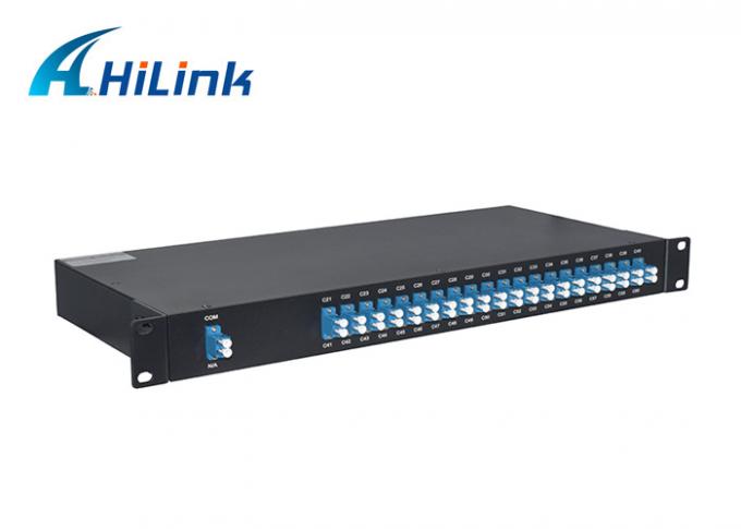 40CH AAWG DWDM module MUX DEMUX Single Fiber 0.7m Length C21-C60 LC/UPC ...