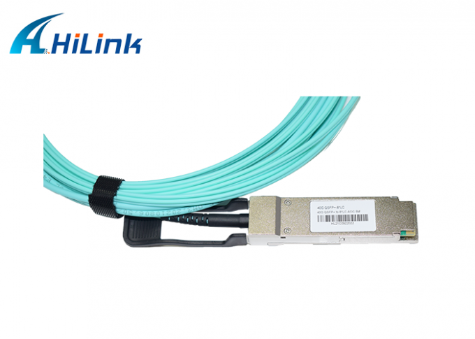 40G QSFP+ To 8x LC Connectors Active Optic Cable 5M AOC VCSEL Array