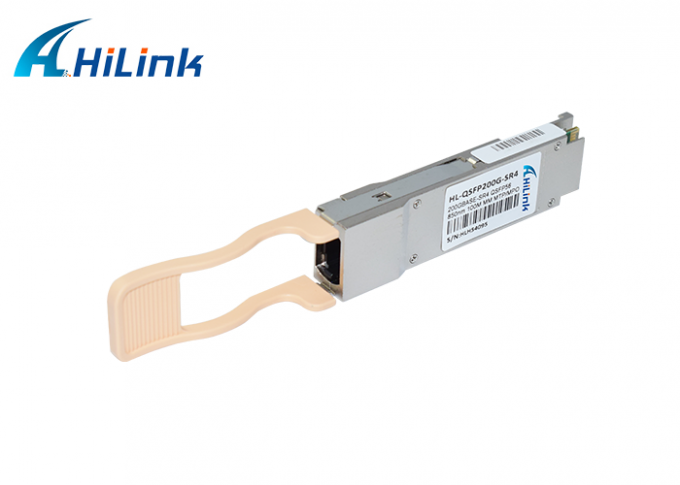 QSFP56 SR4 Optical Transceiver Module 100m 850nm 200 Gbps Fiber Optic ...