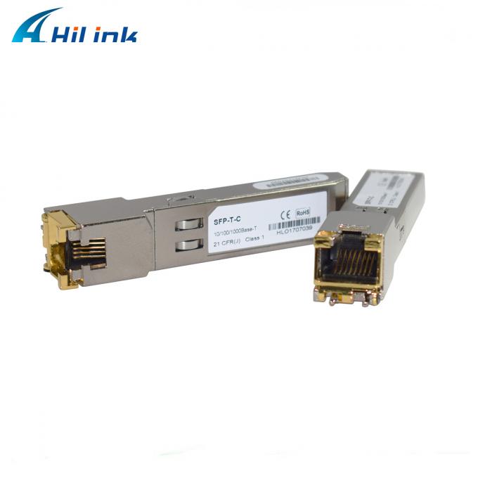 10/100/1000BASE-T RJ45 to 100 Meters CAT5 Copper SFP Transceivers