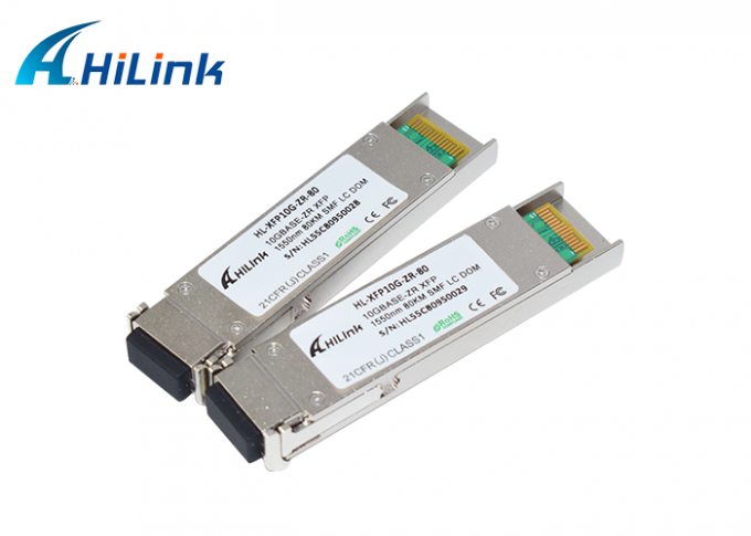 10G BASE ZR XFP Transceiver STM-64 80KM LC 1550nm Single Mode DDM DOM