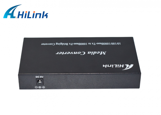 Gigabit Ethernet Fiber Optical Media Converter 4x10/100/1000Base-T + 2 ...