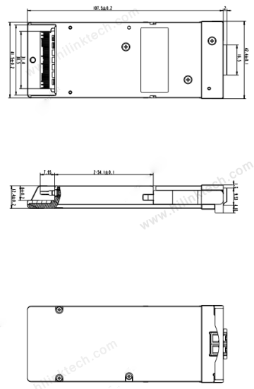100G/200G/400G CFP2 Coherent Module DCO OSNR24 Pluggable Optical ...