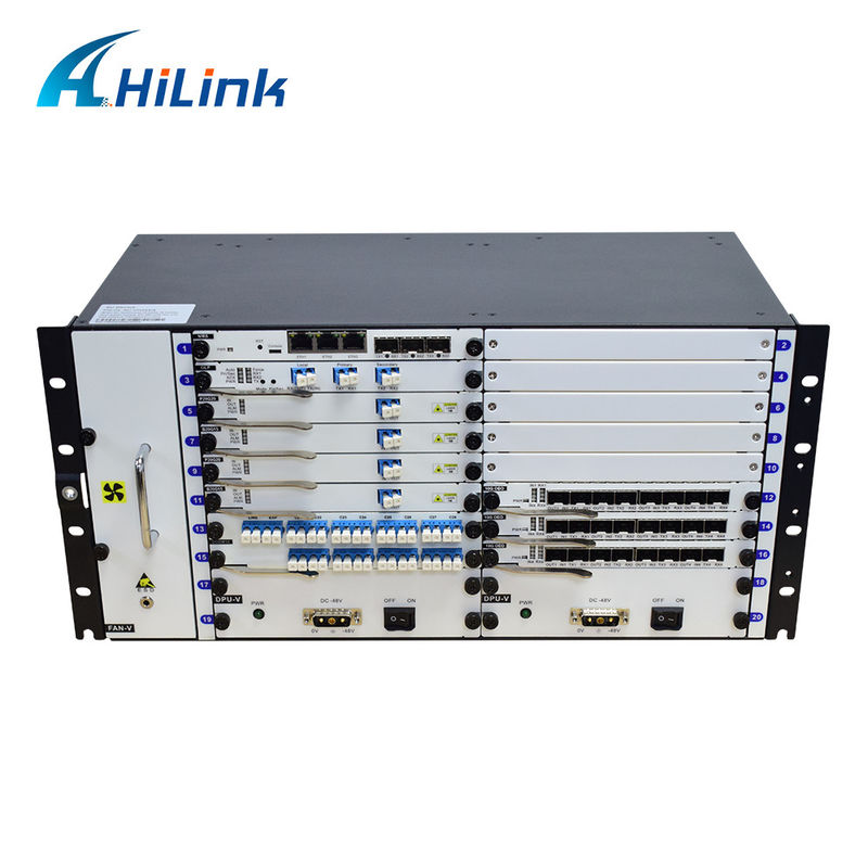 5U Chassis 19" with EDFA/OLP/10G OEO/DWDM MUX DEMUX Fiber Optic ...