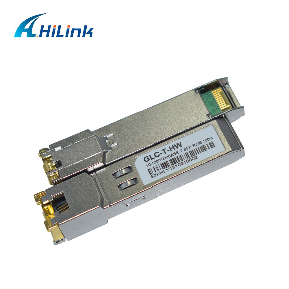 Industrial Grade 100BASE-T SFP CAT5 Cable RJ45 Copper SFP Transceivers