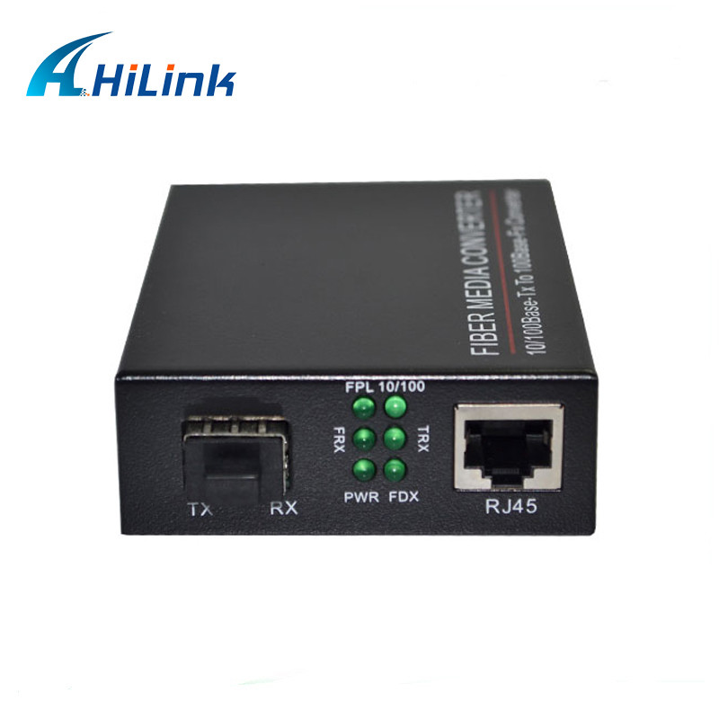 10/100M Tx To 100M SFP Media Converter Plug And Play For Point To Point ...