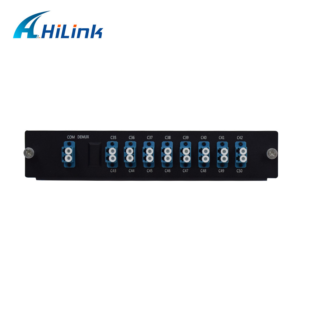 1U Rack DWDM MUX DEMUX 16CH CH35-CH50 Single Fiber LC UPC Connector