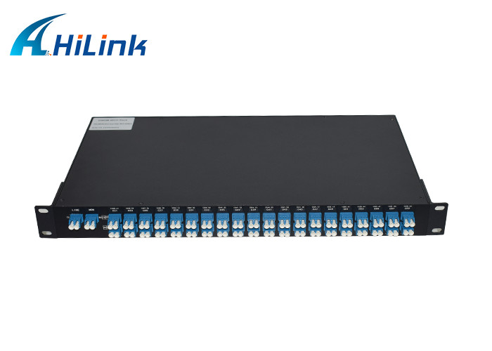 AAWG Passive Device DWDM Mux Demux 40CH Dual Fiber 1U Rack Mount 19 Inches