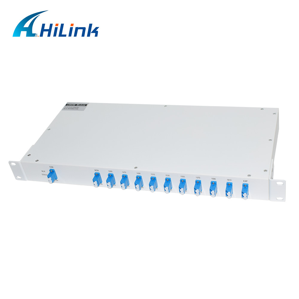 Dual Fiber Multiplexer CWDM Mux Demux Module 19" 1U Rachmount Type