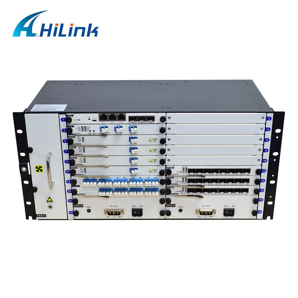 5U Chassis 19" with EDFA/OLP/10G OEO/DWDM MUX DEMUX Fiber Optic ...