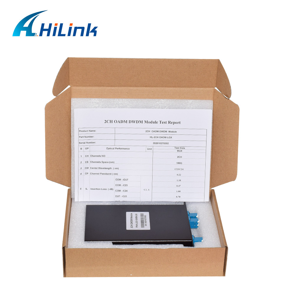 1310nm 2ch Optical Add Drop Multiplexer Dwdm Add Oadm Mux Demux Dwdm
