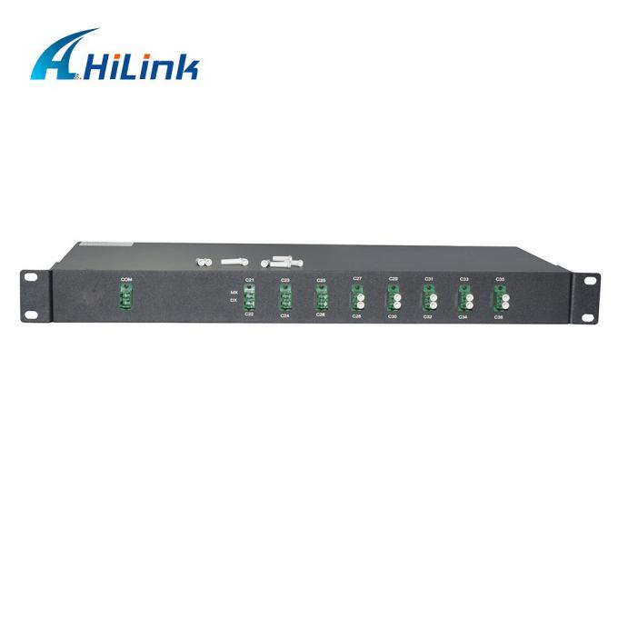 1U Rack Mount 16CH DWDM MUX DEMUX CH21-CH36 Single Fiber LC/APC
